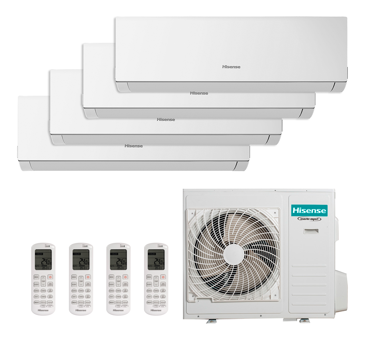 HISENSE MULTISPLIT 4X1 4AMW81U4RAA WIFI - Calderas Flores